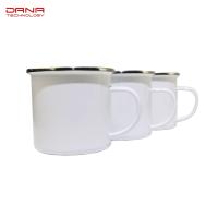 China Daily 12 Oz Sublimation Camping Enamel Mug Sets Tea Coffee Mug Logo Custom Illustration Production 30 Days for sale