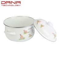 China Customized Enamel Casserole Set 5PCS 16 To 24cm Cast Iron Cookware Kitchen Cooking Pot for sale