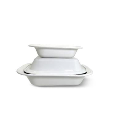 China Iron Carbon Enamel Oven Dish Non Stick Bakeware Sets for Food Service for sale