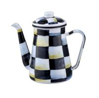 China Gas Stove Compatible 12L Enamel Hand Pot Coffee Enamel Teapot Enamel Water Kettle Tea Pot Perfect for Daily for sale