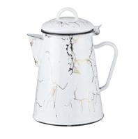 China Gas Stove Compatible 12L Enamel Kettle Hand Tea Pot Customized Color Saudi Style for sale