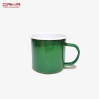 China 304 Stainless Steel Rolled Edge Rim Customized Color Enamel Mugs Metal Cups Lightweight Traveling for sale