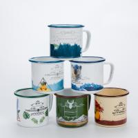 China Thickness 0.5mm Iron Customized Sublimation Enamel Mug Practical for Indoor Outdoor Activities Coffee Tea Beer Mugs Bulk for sale