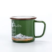 China Thickness 0.5mm Iron Customized Sublimation Enamel Mug Practical for Indoor Outdoor Activities Coffee Tea Beer Mugs Bulk for sale