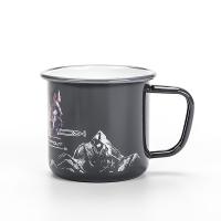 China Thickness 0.5mm Iron Customized Sublimation Enamel Mug Practical for Indoor Outdoor Activities Coffee Tea Beer Mugs Bulk for sale