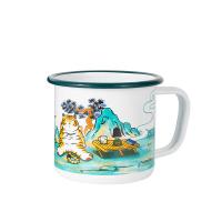China Thickness 0.5mm Iron Customized Sublimation Enamel Mug Practical for Indoor Outdoor Activities Coffee Tea Beer Mugs Bulk for sale