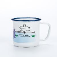 China Thickness 0.5mm Iron Customized Sublimation Enamel Mug Practical for Indoor Outdoor Activities Coffee Tea Beer Mugs Bulk for sale