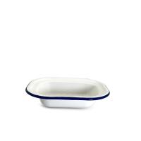 China Classical Style Square Pan Shallow Non Stick Cake Baking Tray with Enamel Coating for sale