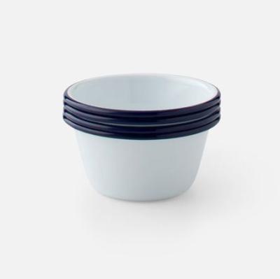 China Double Coating Enamel Puddin Bowl Sets 80ml 500ml Functional Kitchen Accessories for sale