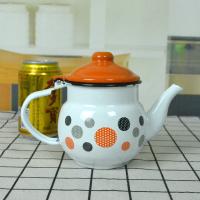 China Handmade Ceramic Stov Enamelled Carbon Steel Coffee Pot Teapot Kettle Custom Decal for sale