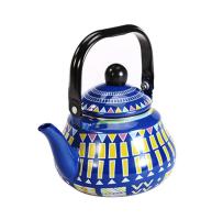 China Eco Friendly Enamelled Carbon Steel Kettle Customized Logo Water Boiling Kettle 1.2L 1.5L 1.8L 2.5L Teapot Coffee Kettle for sale