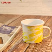 China 80000pieces Year High Temperature Logo Printing Business Christmas Gifts Sublimation 11oz 350ml Camping Enamel Carbon Steel Coffee Mug for sale