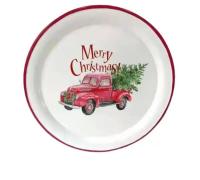 China Custom Logo Splatter Colored Cast Iron Steel Enamel Saucer Dish for Camping Outdoor for sale