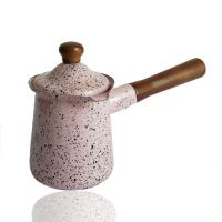 China 80000pieces per year enamel European enamel coffee pot cast iron cookware metal coffee pot Turkish coffee pot coffee warmer for sale