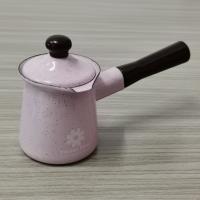 China 80000pieces per year enamel European enamel coffee pot cast iron cookware metal coffee pot Turkish coffee pot coffee warmer for sale