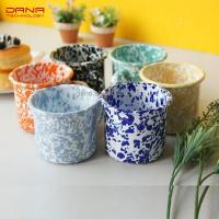 China Double Coating Enamel Coffee Mug Enamel Sublimation Mugs Campingg Popular Design for sale