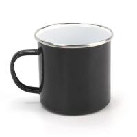 China Production 30 Days Enamel Coating Double Coating Carbon Steel Coffee Milk Camping Mug Customized Decal Lightweight Design for sale