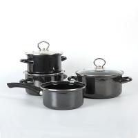 China Daily Kitchen Enamel Cooking Pot Food Warm Soup Casserole Stewpot Customized Logo for sale