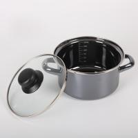 China Daily Kitchen Enamel Cooking Pot Food Warm Soup Casserole Stewpot Customized Logo for sale
