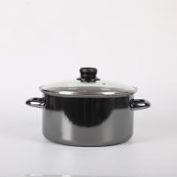 China Daily Kitchen Enamel Cooking Pot Food Warm Soup Casserole Stewpot Customized Logo for sale