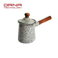 China Thickness 0.8mm Enamel Coffee Warmer Pot 300ml 400ml 800ml Maintains Temperature for sale