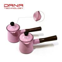China Thickness 0.8mm Enamel Coffee Warmer Pot 300ml 400ml 800ml Maintains Temperature for sale