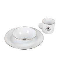 China Flower Theme Cast Iron Enamel Tableware 10 Inch Dinner Plate 20cm 22cm 24cm 27cm 18cm for sale