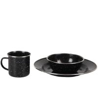 China Flower Theme Cast Iron Enamel Tableware 10 Inch Dinner Plate 20cm 22cm 24cm 27cm 18cm for sale