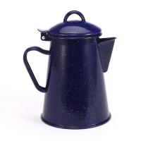China 80000pieces per year porcelain multi capacity enamel kettle teapot coffee pot white dot water kettle ideal for commercial for sale