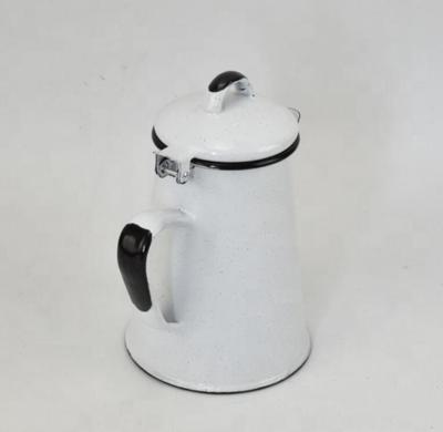 China Daily Eco-Friendly Multi Capacity Enamel Kettles Classic Design Teapot Coffee Pot Water Kettle Great for Home and Office for sale