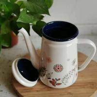 China Daily Cooling Kettle Featuring Carbon Steel Enamel Coating and Long Mouth Design Ideal for Industrial Applications for sale