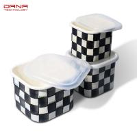 China Health Care Hygienic Enamel Square Mini Milk Noodle Mug Pot 1.45L 2.65L Cooking Tool for sale