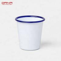 China Handmade Enamel Mug with Tube Handle Custom Sublimation Blank Enamel Cups Camping Coffee Milk Cup Personalized Gift for sale