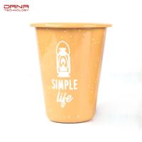 China Handmade Enamel Mug with Tube Handle Custom Sublimation Blank Enamel Cups Camping Coffee Milk Cup Personalized Gift for sale