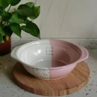China Customized Color Daily Carbon Steel Cook Pot Set Non Toxic Kitchen Seafood Milk Soup Sauce Pot Pan with Glass Lid for sale