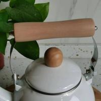 China Customized Color 12L Enamel Kettle Teapot Constructed Using Carbon Steel Iron Type Along with Wooden Handle for sale
