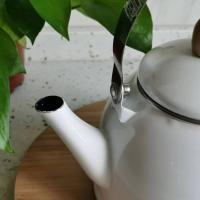 China Customized Color 12L Enamel Kettle Teapot Constructed Using Carbon Steel Iron Type Along with Wooden Handle for sale