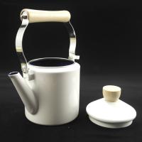 China Flower Theme 2.0L Porcelain Enamel Kettle Korean Japanese Style Support Logo Functional Kitchen Essential for sale