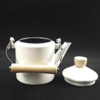 China Flower Theme 2.0L Porcelain Enamel Kettle Korean Japanese Style Support Logo Functional Kitchen Essential for sale