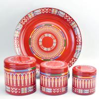China Enamel Dinnerware Set with Plate Mug Sugar Pot High Temperature Logo Printing for sale