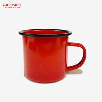 China 11cm Sublimation Enamel Carbon Steel Coffee Mug 350ml 11oz Camping Production 30 Days Business Festival Gifts Enamel Mug for sale
