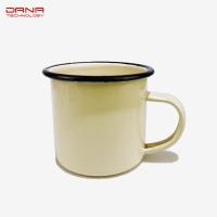 China 11cm Sublimation Enamel Carbon Steel Coffee Mug 350ml 11oz Camping Production 30 Days Business Festival Gifts Enamel Mug for sale