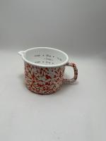 China C Shape Handle Multi Capacity Enamel Noodle Pot Round Milk Cup with Enamel PE Cover Diameter Options 6cm to 15cm for sale