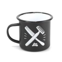 China Handmade Custom Enamel Coffee Mug Metal Cup Capacity Selection Options 100ml 250ml 350ml 500ml 650ml 740ml 1250ml 1400ml for sale