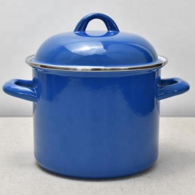 China Handmade Enamel Steamer Giant Pot Including Customized Logo Acceptable for sale