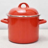 China Handmade Enamel Steamer Giant Pot Including Customized Logo Acceptable for sale