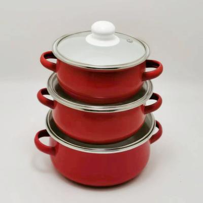 China Plastic Knob Set De 3 Ollas Tapa Crystal Porcelanadizado Hot Spot for sale