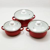 China Plastic Knob Set De 3 Ollas Tapa Crystal Porcelanadizado Hot Spot for sale
