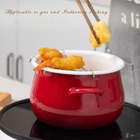 China 16cm Porcelain Enamel Pot Doubled Handles Hot Stew Pot Customized Logo Anti Allergenic for sale