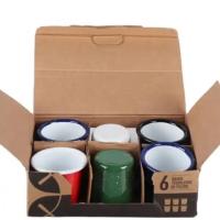 China 150g Enamel Mug Sublimation 12oz Cups Straight Tumbler Blanks Wine Water Bottle for sale